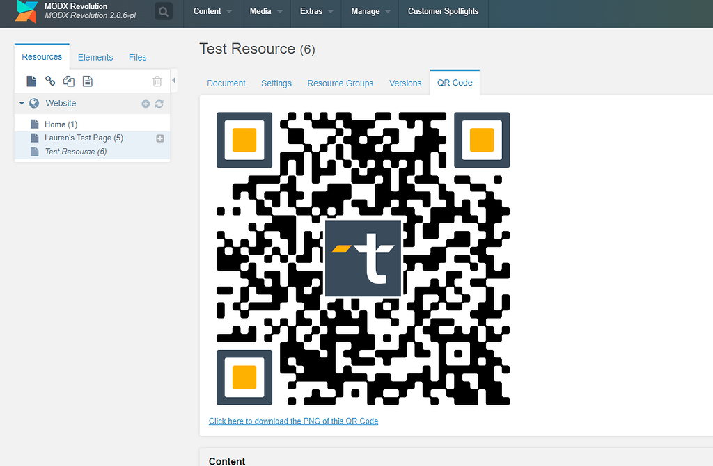Help with writing a QR Code plugin - cached alias/url OnDocFormSave - Development - MODX Community