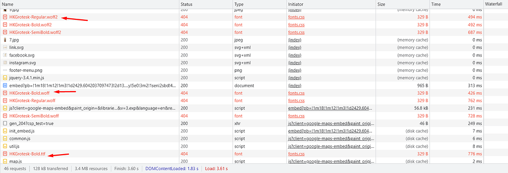 Local fonts are not loading - MODX Community